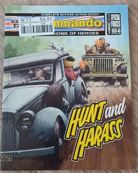 Hunt And Harass Commando Comic Book Graphic Novel Mint Condition 1000 Picclick Au