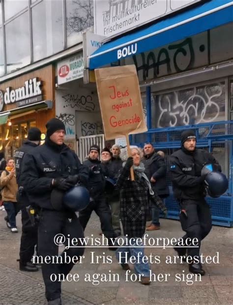 Iris Hefets Activist Detained In Berlin For Holding A Jews Against
