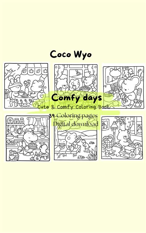 Comfy Days Coco Wyo Coloring Pages