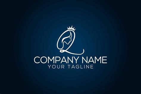 Initial Letter Q Beautiful Woman Logo Graphic By Billah200masum Creative Fabrica
