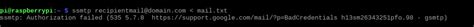 raspberry pi products how to send an e mail via raspberry pi ssmtp