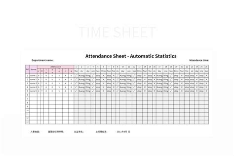 Time Sheet Excel Template And Google Sheets File For Free Download Slidesdocs