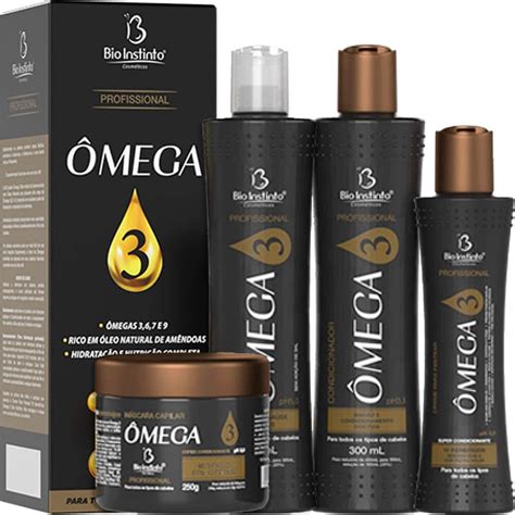 Bio Instinto Ômega 3 Kit de Hidratação e Nutrição Óleos Essenciais 4