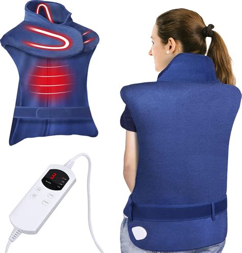Arlierss Cuscino Termico Elettrico Per Collo E Spalle 90X60cm Con 6
