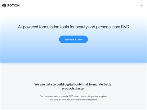 Potion Ai Powered Formulation Tools For Beauty Welcome Ai