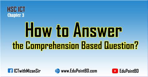 How To Answer To The Comprehension Based Question
