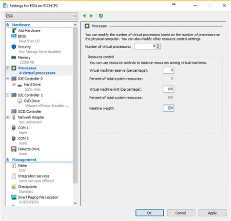 Install Vmware Esxi On A Hyper V The Solving