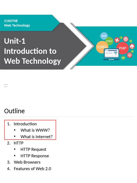 Wt Ppt Unit 1 Pdf World Wide Web Internet And Web