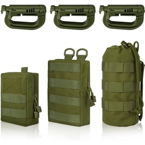 3 Paquet Molle Pochette Sacs De Taille Tactiques Compacts Edc Sacs De