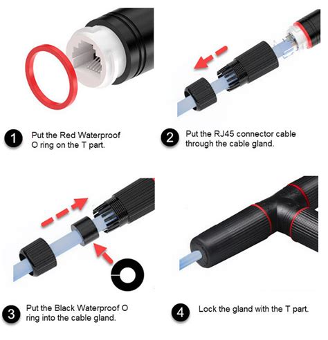 Lwc 57 Waterproof Rj45 T Splitter Connector Shenzhen Lede Electronic