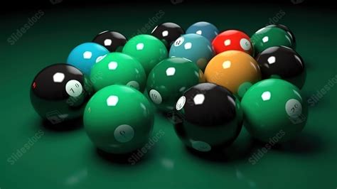 Billiard And Pool Ball Collection Animation Powerpoint Background For