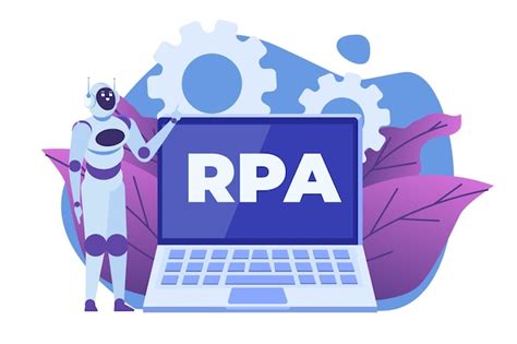 Rpa. Automatisation Des Processus Robotiques. Cyborg Filaire Main Toucher Interface Graphique ...