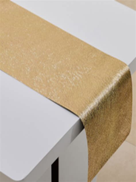 Buy Home Centre Cinder Gold Toned Textured Table Runner Runners For