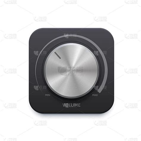金属音乐声音圆形旋钮音量大素材 花瓣网