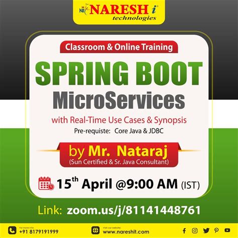 Naresh I Technologies On Linkedin Java Spring Springboot