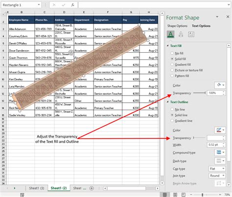 How To Add Modify Remove Watermark In Excel