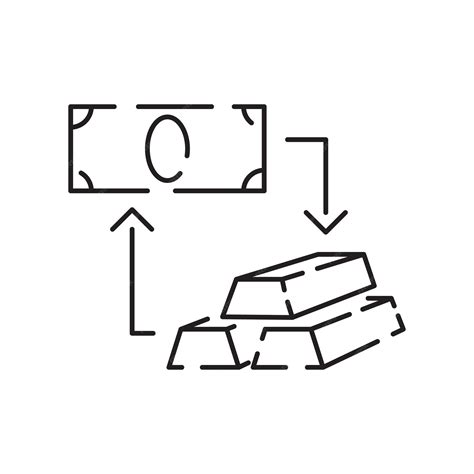 Linha De Barras De Ouro ícone Sinal De Estilo Linear Para Conceito Móvel E Web Design Barra De