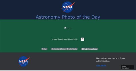 Nasa Api Challenge Codesandbox