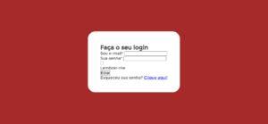 Formul Rio De Login Em Html E Css Criando Seu Projeto