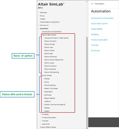 Simlab Help Page For Scripting Commands Altair Support