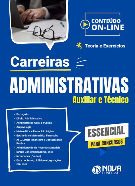 Apostila Carreiras Administrativas Auxiliar e Técnico