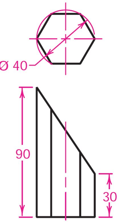 Solved Draw The Views Given In The Figure And Create A Chegg