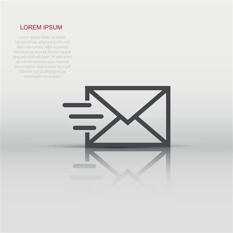 Mail Envelope Icon In Flat Style Email Message Vector Illustration On