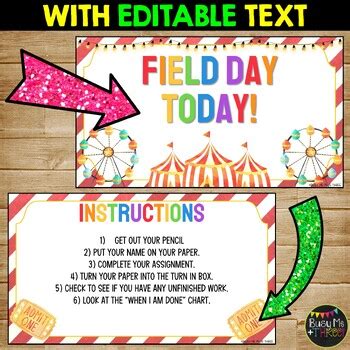 Carnival Themed Slide Show Editable Google Slides Presentation Tent