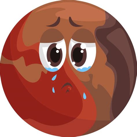 Sad Pluto Planet Illustration Vector On White Background 13531265 Vector Art At Vecteezy