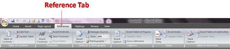 Reference Tab In Ms Word In 2007 In Hindi And English जाने एम एस वर्ड