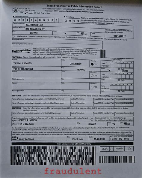 Fraudulent Documents By Tawni Jones And Charity Wimmer Ja Jones