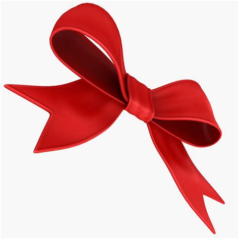 Realistic Ribbon Bow 3d Model Turbosquid 1214964