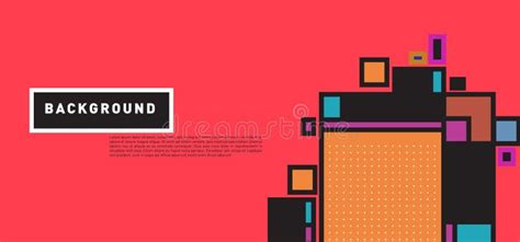 Vector Abstract Colorful Rectangle Background For Banner Stock Vector Illustration Of Brochure