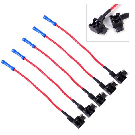 5x Fuse Tap Adapter Micro Blade APS ATT Small Holder Splitter Car