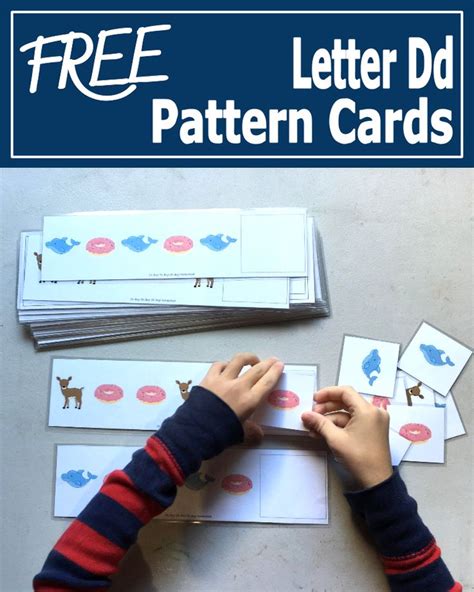 Free Letter Dd Pattern Card Set Add These Engaging Pattern Cards To Your Math Center During