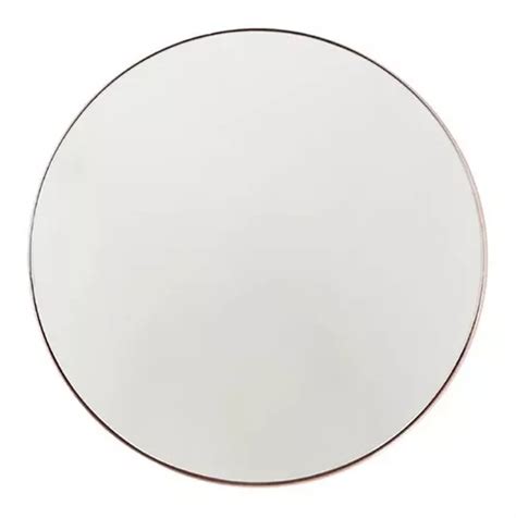 Espelho Redondo 80cm Suporte P Fixação Sala Banheiro
