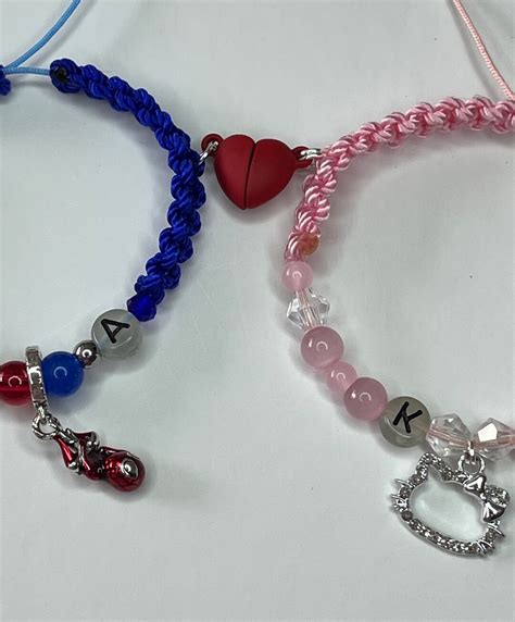 Kitty X Spider Couple Bracelets Etsy