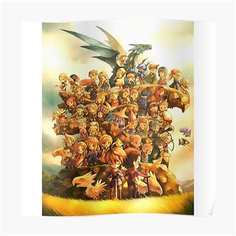 Final Fantasy Tactics Cast Poster For Sale By Cassidycreates Redbubble