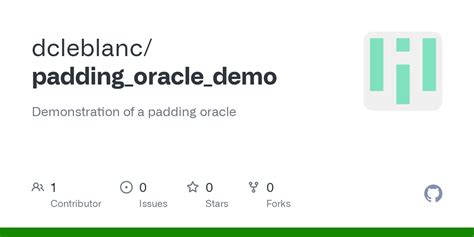 Github Dcleblancpaddingoracledemo Demonstration Of A Padding Oracle