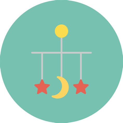 Crib Toy Flat Circle Multicolor 10004051 Vector Art At Vecteezy