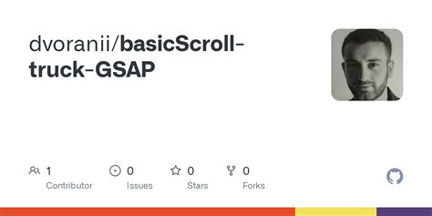 Github Dvoraniibasicscroll Truck Gsap