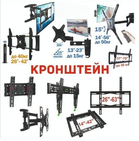 Кронштейны ТВ Установка крепления для телевизора кранштейн установка 1