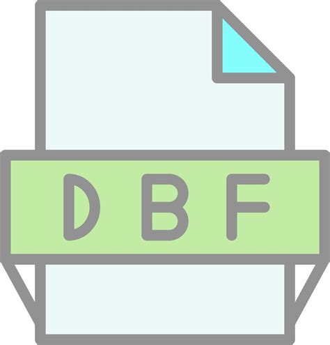 Dbf File Format Icon 15691616 Vector Art At Vecteezy