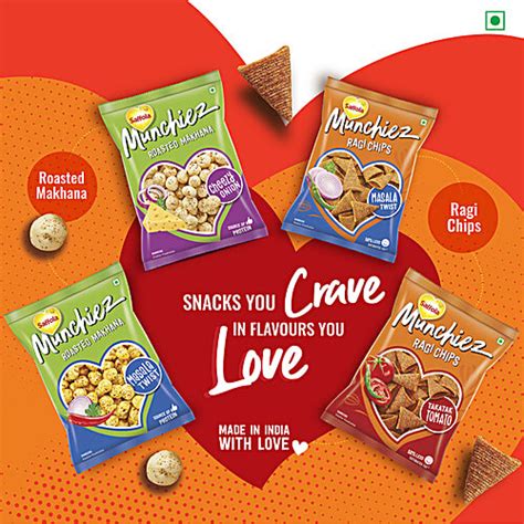 Buy Saffola Munchiez Ragi Chips Takatak Tomato Cone Shaped High In Calcium Online At Best