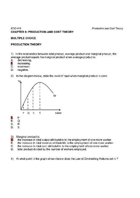 Eco Chp 6 MCQ Fundamentals Of Economics Studocu