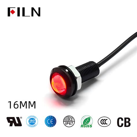 Filn 10mm Ip68 Led High Flux Indicator Light