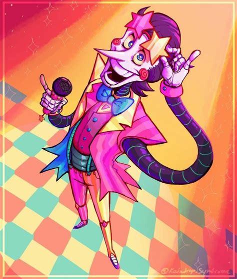An Image Of A Cartoon Character Holding A Microphone
