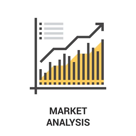 Premium Vector Market Analysis Icon Concept