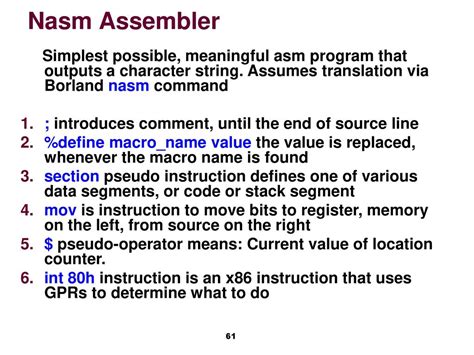 Chapter 3 X86 Assembly Language 1 Ppt Download