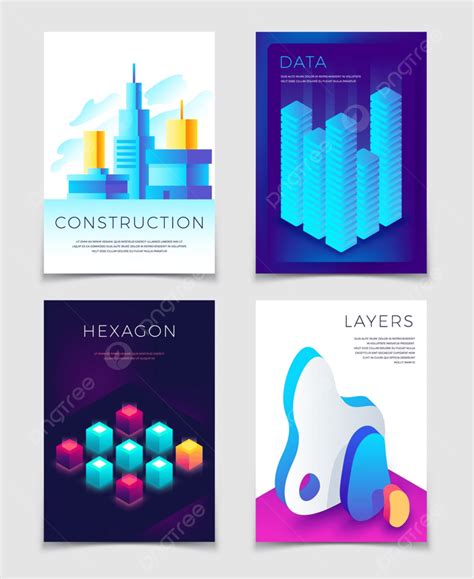 Modern Abstract 3d Geometric Backgrounds With Futuristic Colorful